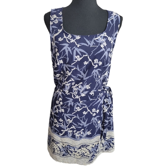 Wrapper | Dresses | Vintage Wrapper Blue Floral Dress 9 | Poshmark